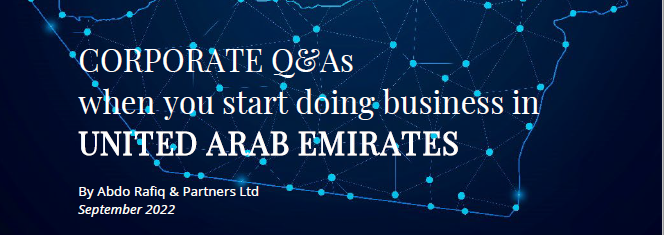 Corporate Q&As When you Start Doing Business in United Arab Emirates ...